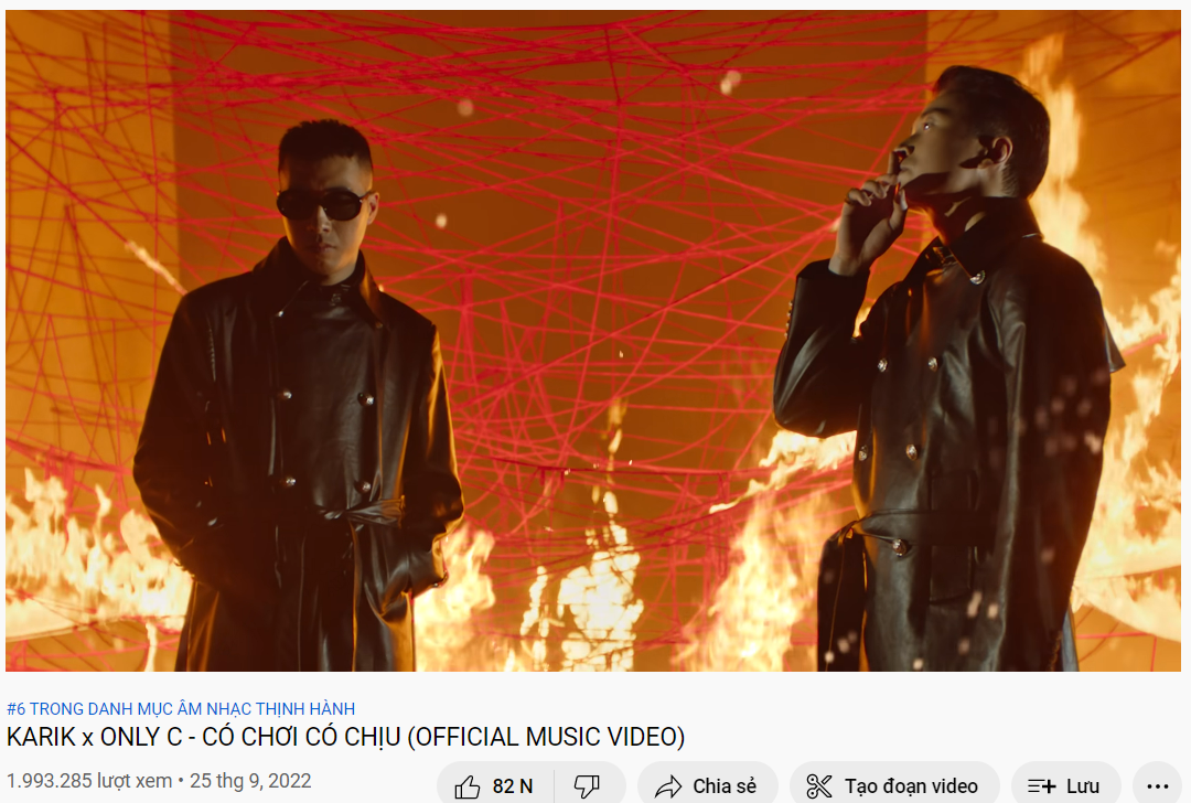1 nam rapper bất ngờ vượt qua BLACKPINK và loạt MV ballad trên top ...