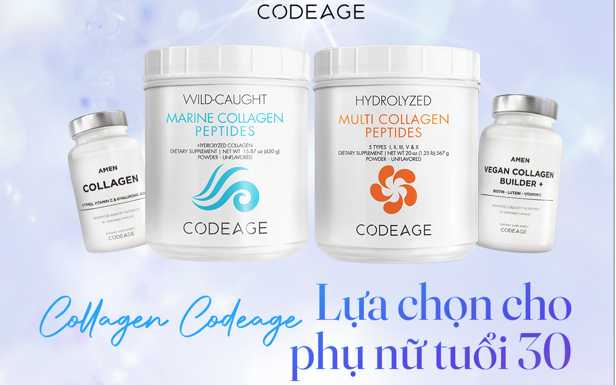 Tại sao Collagen Codeage là lựa chọn đáng lưu tâm cho phụ nữ tuổi 30?