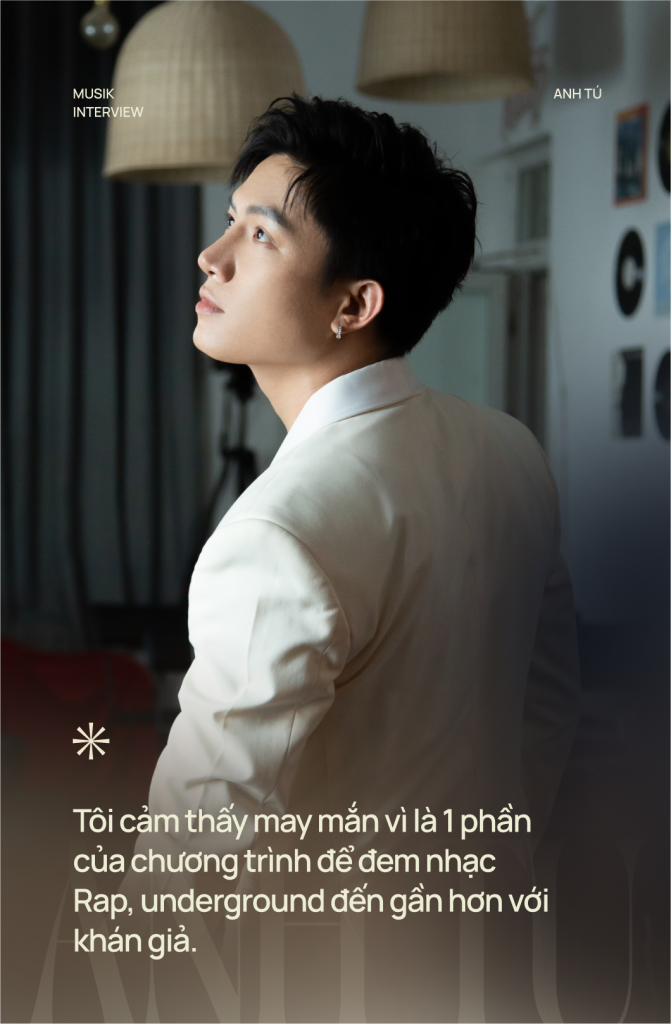 Anh Tú: "Tôi không bao giờ có ý nghĩ lấn lướt các thí sinh Rap Việt"