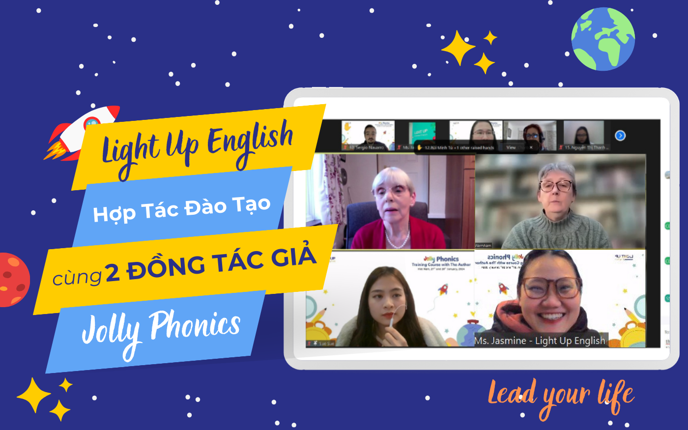 Light Up English: Đơn vị hợp tác đào tạo cùng 2 đồng tác giả của chương ...
