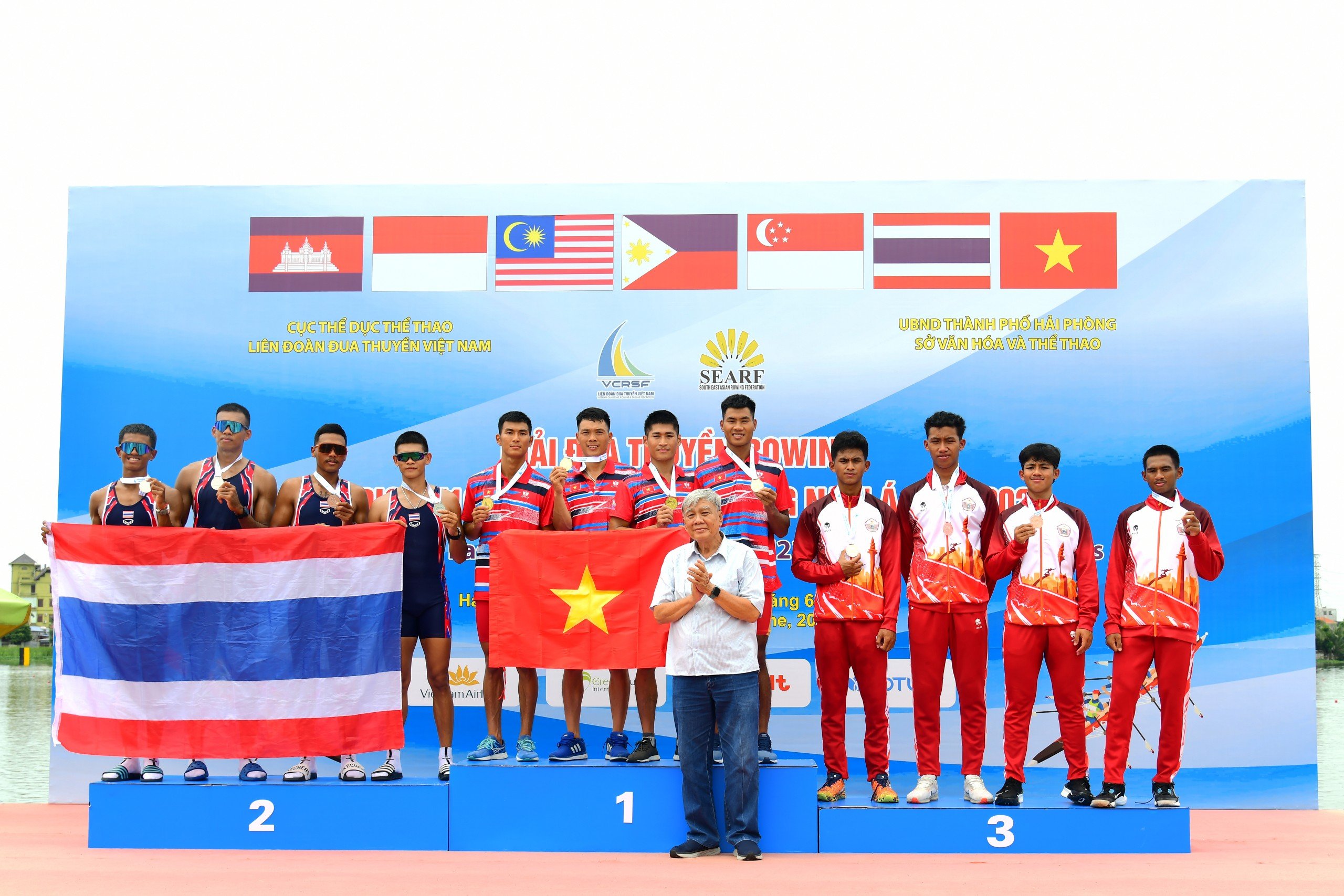 Việt Nam nhất toàn đoàn Giải đua thuyền Rowing vô địch U19, U23 và vô địch Đông Nam Á
