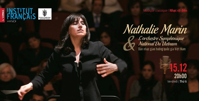Nhạc trưởng nữ lừng danh thế giới Nathalie Marin biểu diễn tại Việt Nam