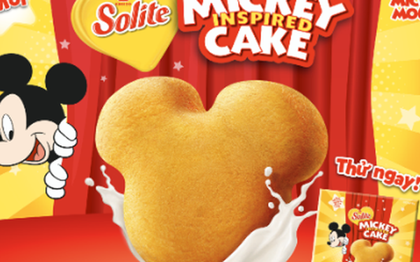 SOLITE và DISNEY hợp tác ra mắt bánh bông lan phiên bản MICKEY